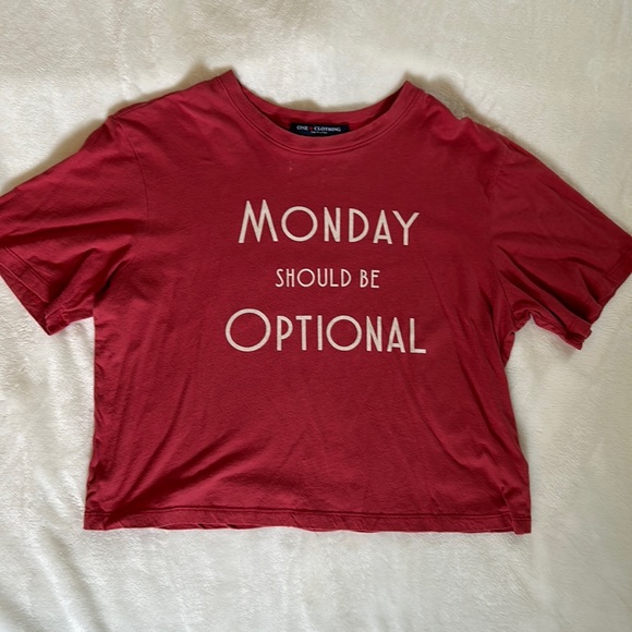 one clothing | Tops | Faded Red Graphic Tshirt | Poshmark